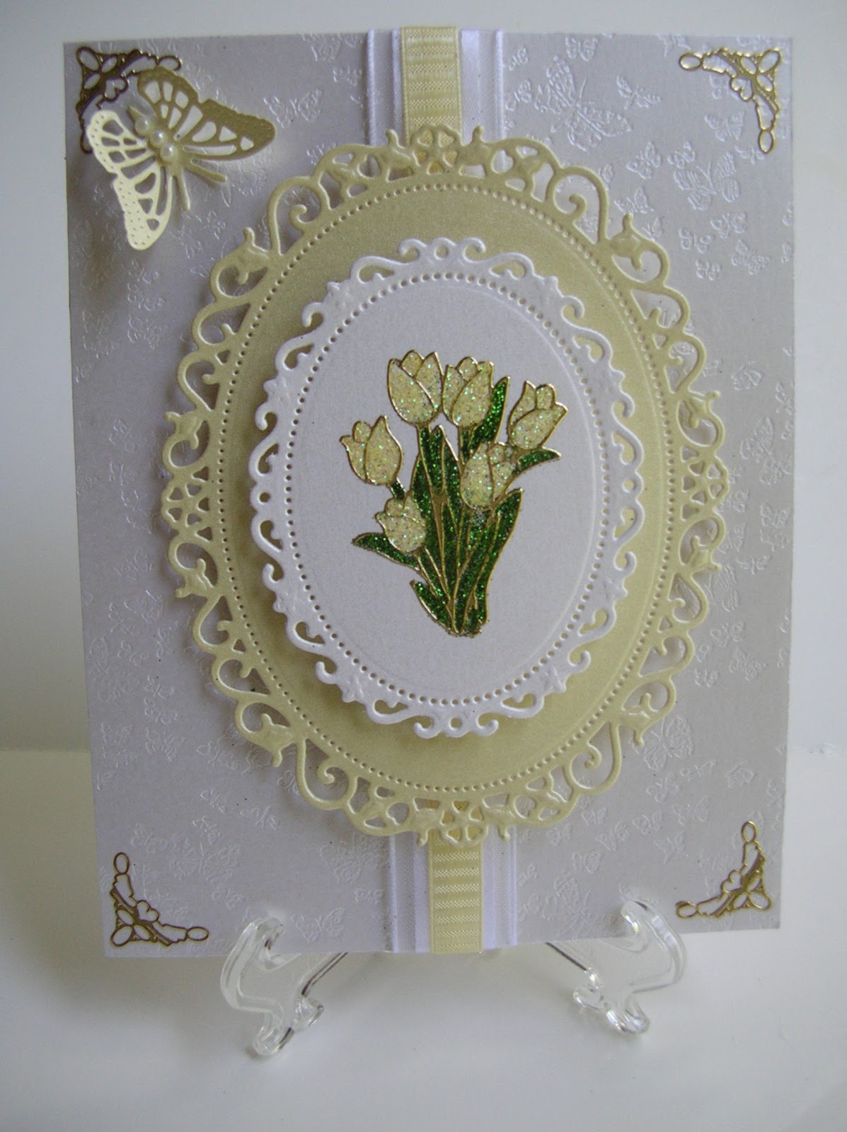 Classy Cards 'n Such: Tulips and Floral Ovals