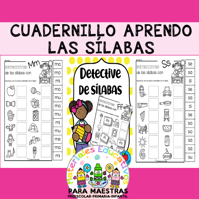 Cuadernillo Aprendo las Sílabas | Materiales Educativos para Maestras
