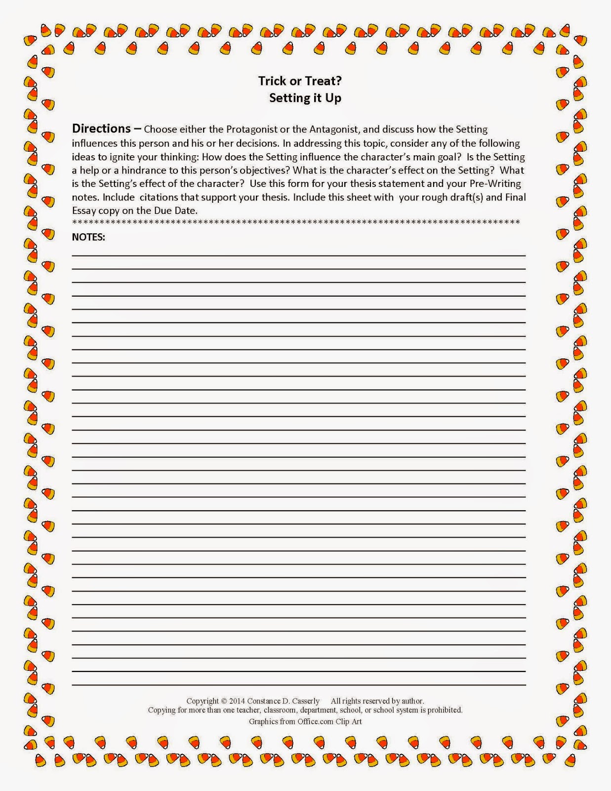 TEACH IT WRITE : "Comprehension and Writing lessons - "Trick or Treat"