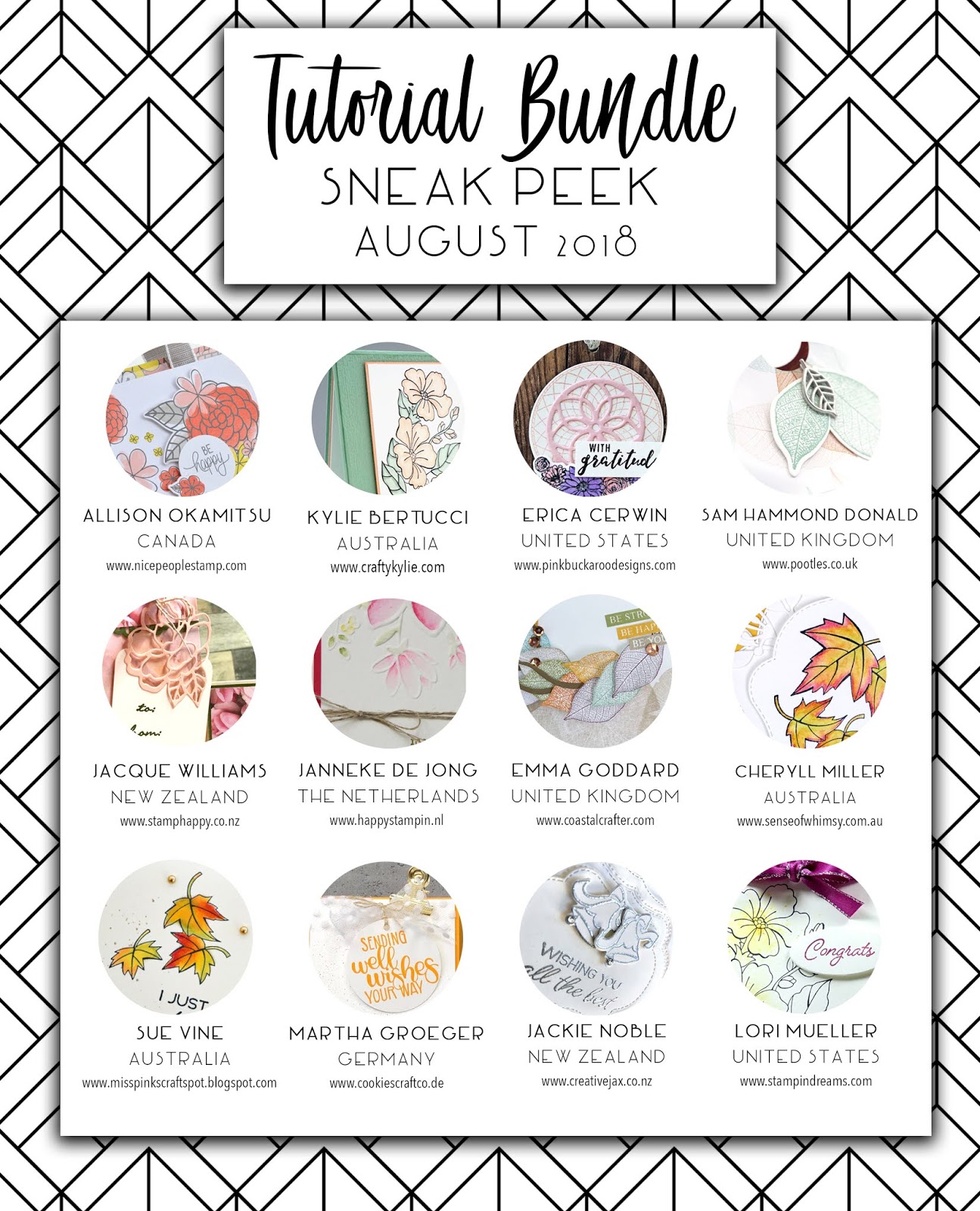 Tutorial Bundle Design Team Blog Hop August 2018 | Blended Seasons - Kylie Bertucci