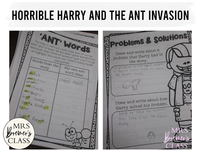 Horrible Harry Activities | Mrs. Bremer's Class