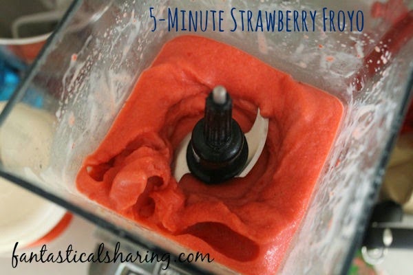 Fantastical Sharing of Recipes: 5-Minute Strawberry Froyo
