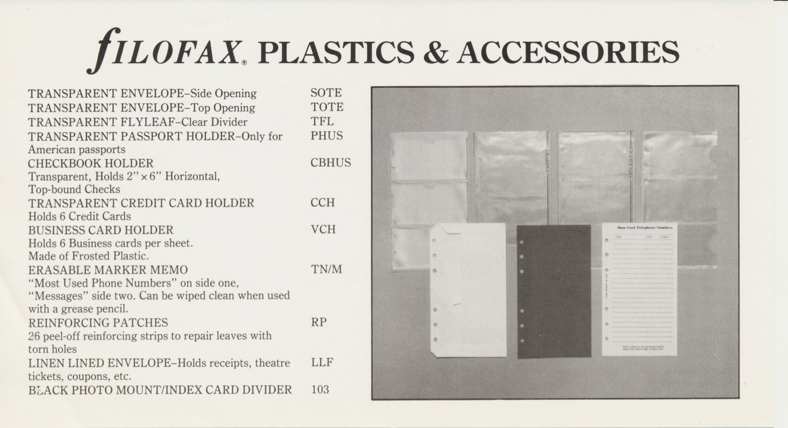 Philofaxy: The Londonhouse Corporation Filofax Catalogue 1985-1986