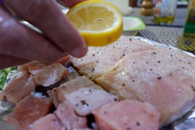 Turbo Buttered Garlic Seaking Salmon Slabs Recipe - Mommy Practicality