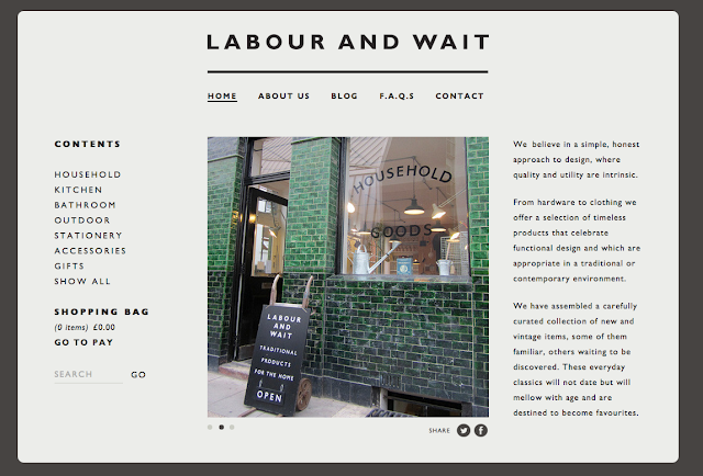 我們看到了。我們是生活@家。: 日常生活中所需的經典實用商品！到東倫敦的 Labour and Wait逛逛！