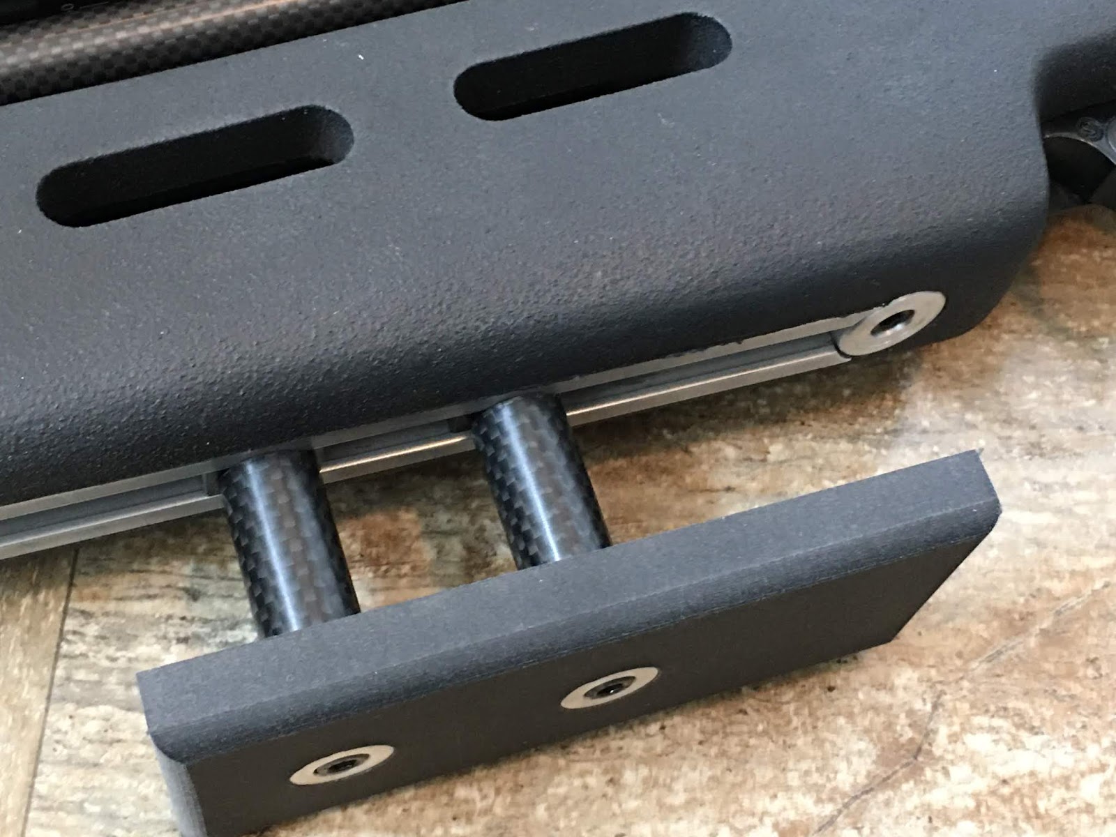 Another Airgun Blog: Making a Hamster Riser Forend for the QB Air Rifle