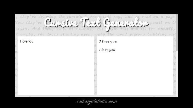 Teks Bold, Italic & Cursive Dalam Google Form & Facebook dll - Raihan ...