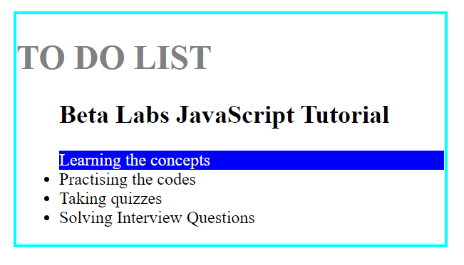 Beta-Labs: JavaScript HTML DOM Beta-Labs: JavaScript HTML DOM
