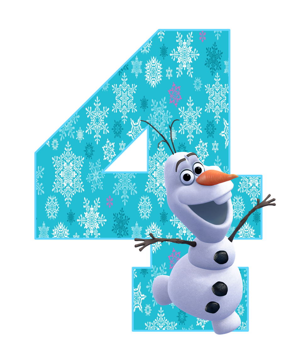 Kits imprimibles gratis : Números de Frozen