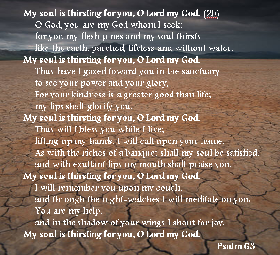 Scripted Notions: Psalm 63