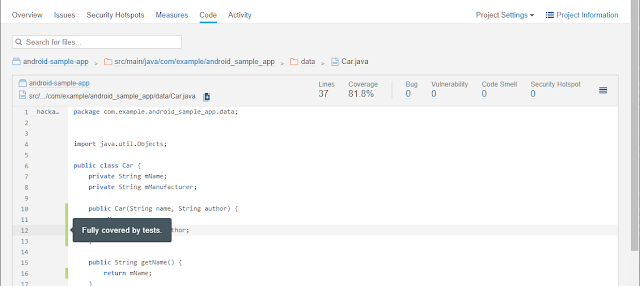 Android and SonarQube with code coverage