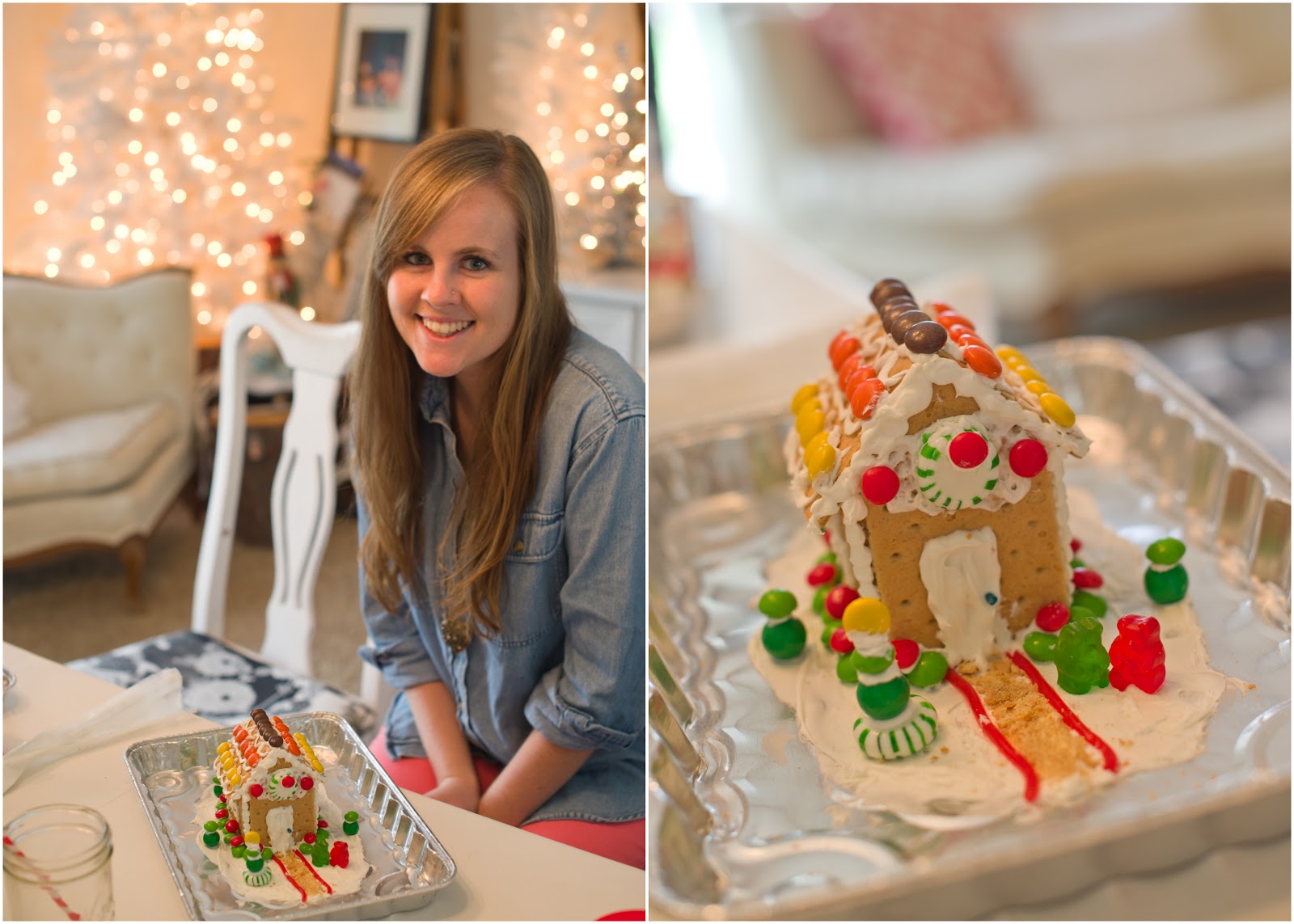 Domestic Fashionista: Gingerbread House Making Party