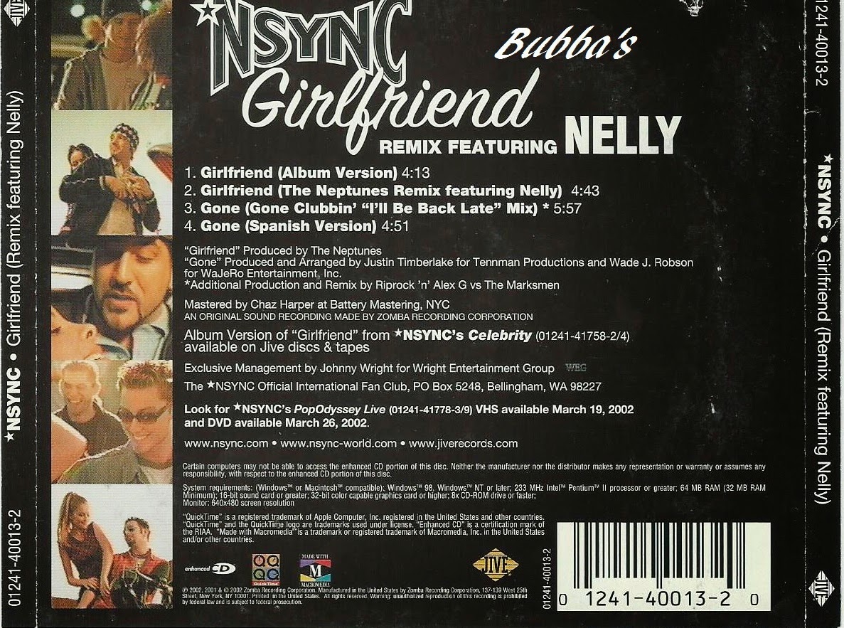 BabyBubba's Stash: NSYNC Featuring Nelly ‎– Girlfriend (Remix)