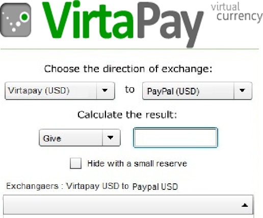 Convert By Using Software | VirtaPay Exchanger