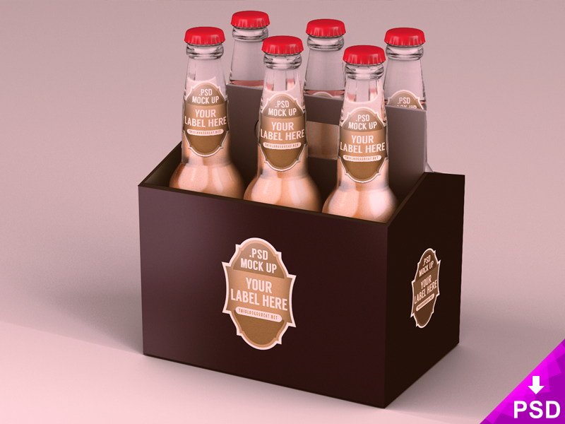 230+ Best Drink Six Pack Mockup Templates | Free & Premium