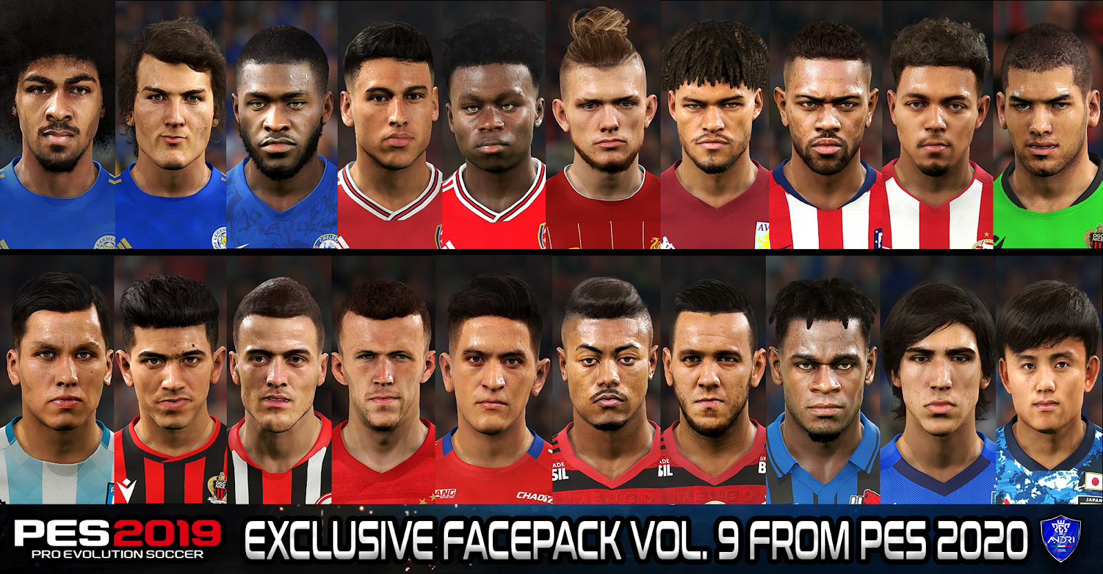 PES 2019 Exclusive Facepack Vol. 9 by Sofyan Andri ~ SoccerFandom.com ...