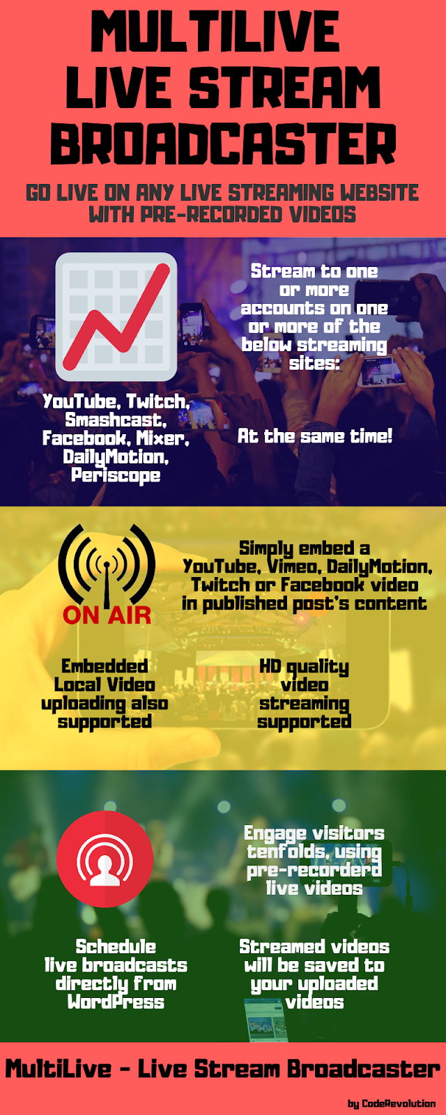 MultiLive - Multiple Live Stream Broadcaster Plugin for WordPress