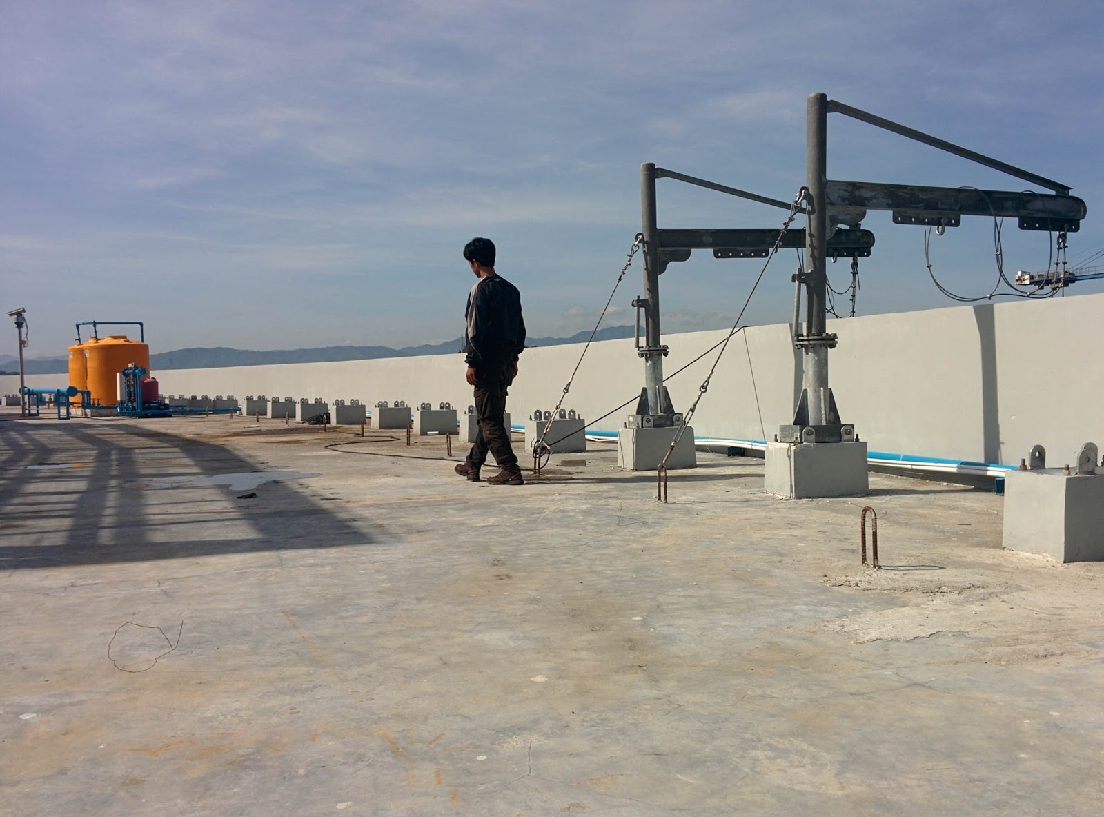 -- PT DUA PERKASA --: GONDOLA PERMANENT DAVIT SOCKET ARM - UNEJ JEMBER