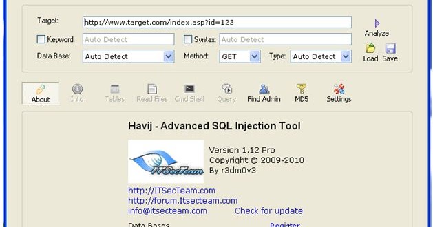 Computer Science and Information Technology: Exciting Hacking Tool: Havij 1.15 Advanced SQL ...