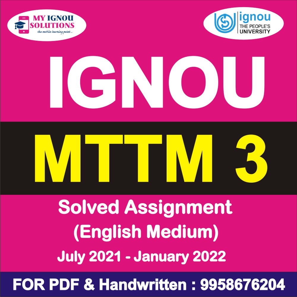 MTTM 3 Solved Assignment 2021 22 mttm-3-solved-assignment-2021-22