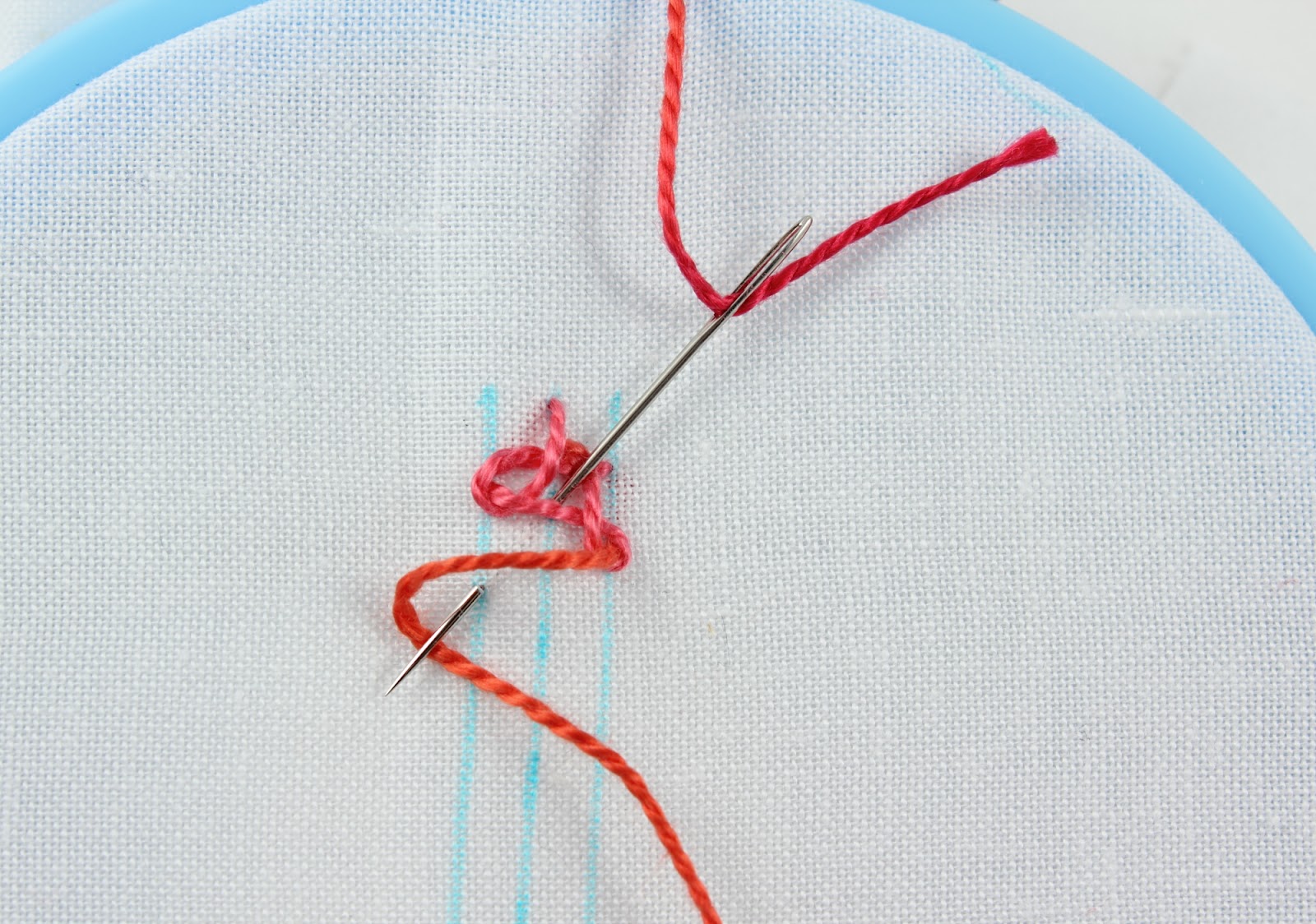 big B: 100 Stitches - Spanish Knotted Feather Stitch