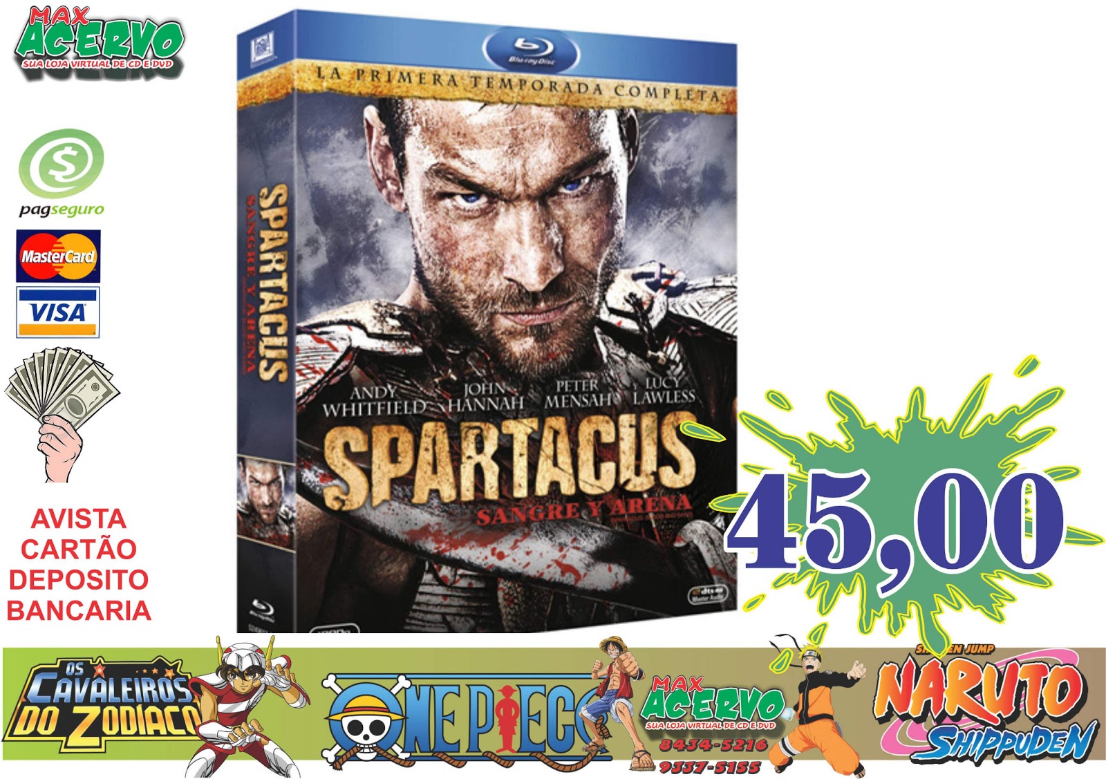 LOJA VIRTUAL DE ANIME E CARTOONS: Spartacus