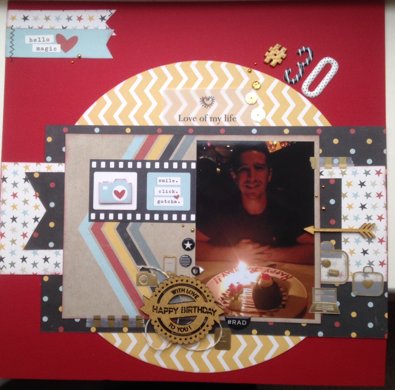 Chid Kids Crafty Corner: Happy birthday layout