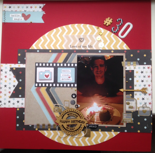 Chid Kids Crafty Corner: Happy birthday layout