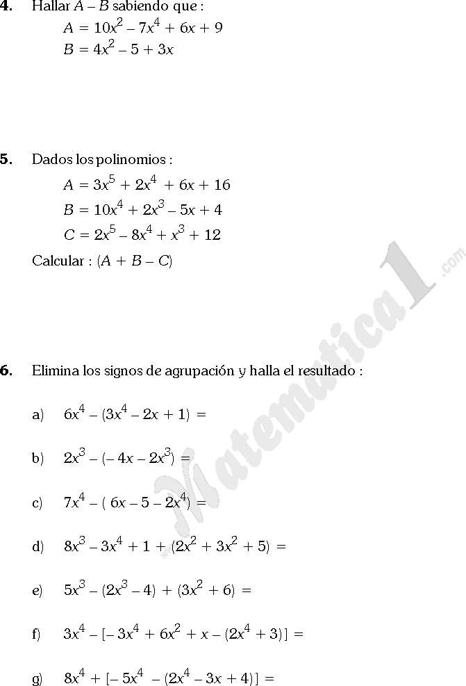 Suma, Resta y Multiplicación de Polinomios YouTube Suma, Resta y Multiplicación de Polinomios YouTube