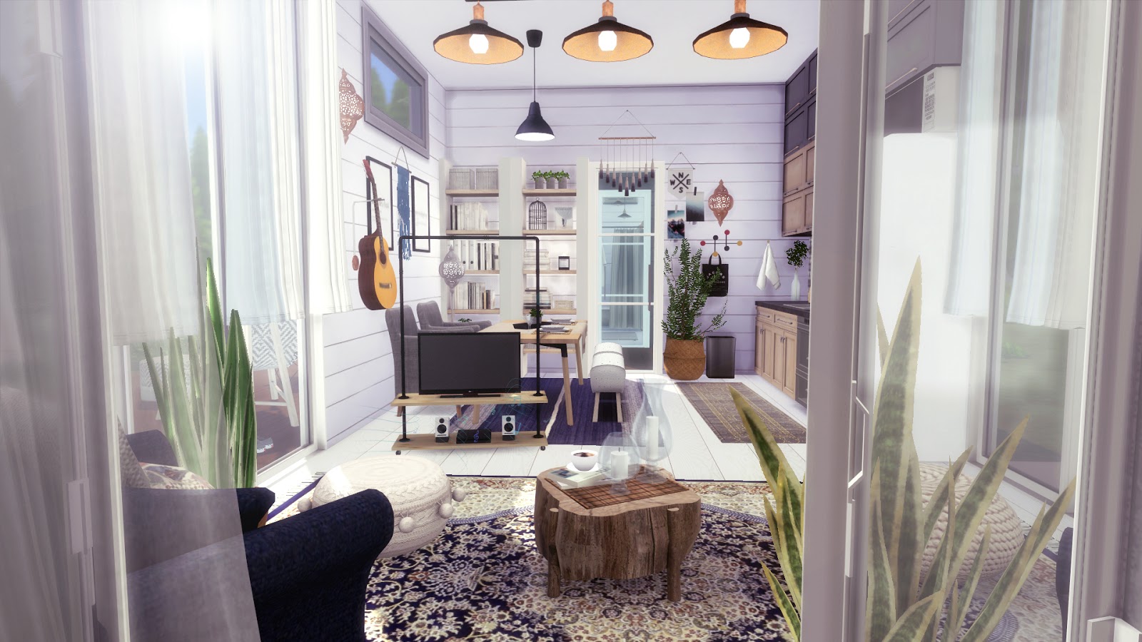 SIMS 4 - MODERN FOREST TINY HOUSE DL + CC - Bárbara Sims