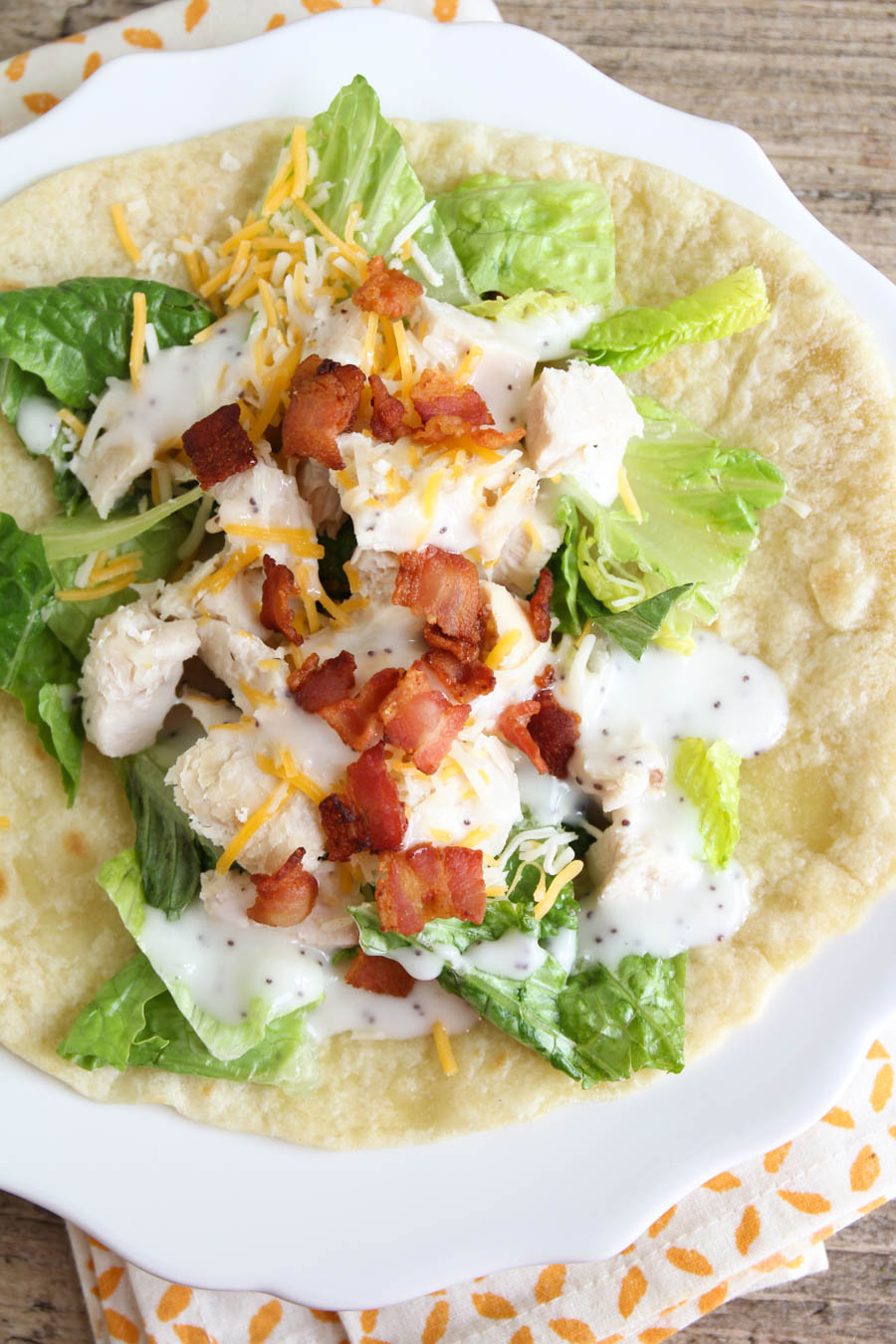 Easy Chicken Club Wraps - The Baker Upstairs