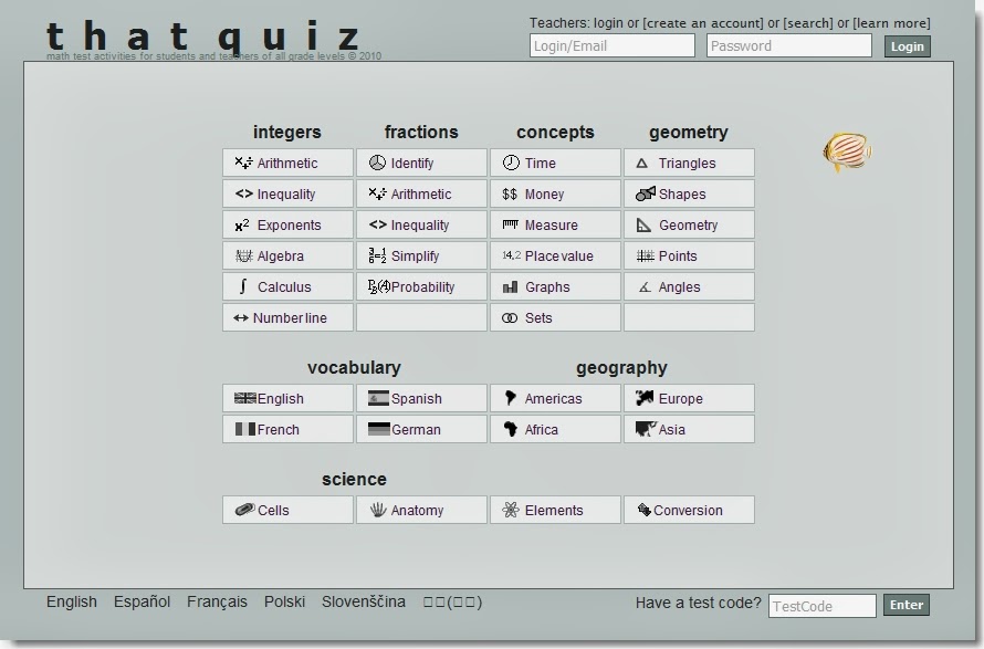 TIC EN L'EDUCACIÓ- ESCOLA AZORÍN: THATQUIZ: QÜESTIONARIS EN LÍNIA