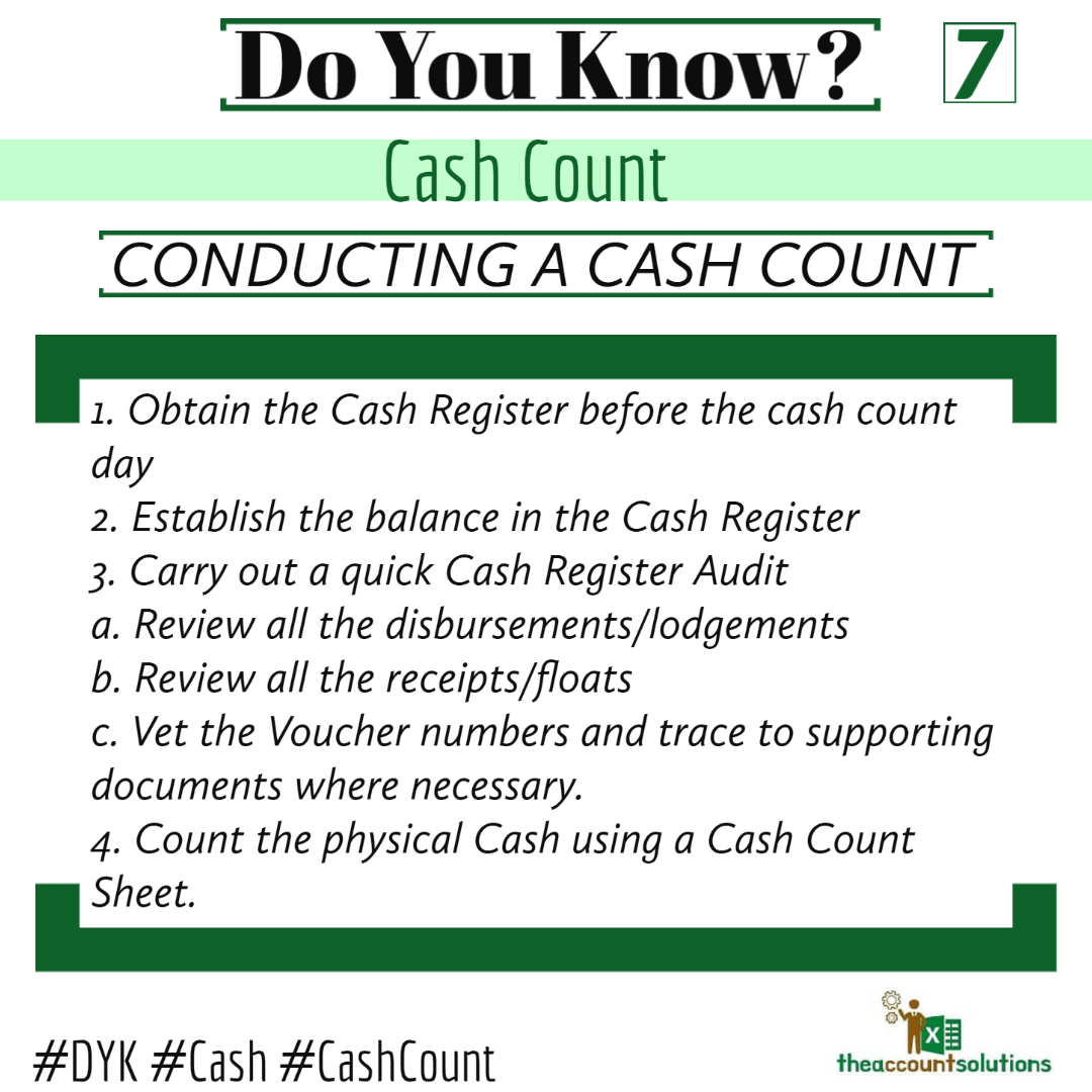 Physical Cash Count in Business