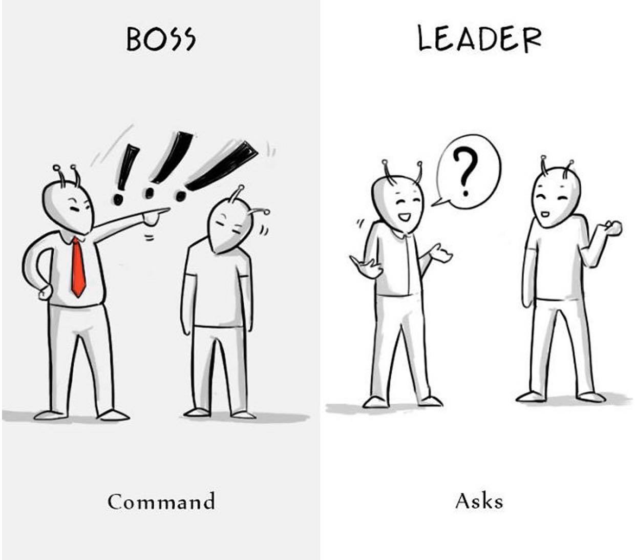 8 Ilustrasi Perbezaan Antara Boss Vs Pemimpin Yang Nampak Sama Tapi Tak ...