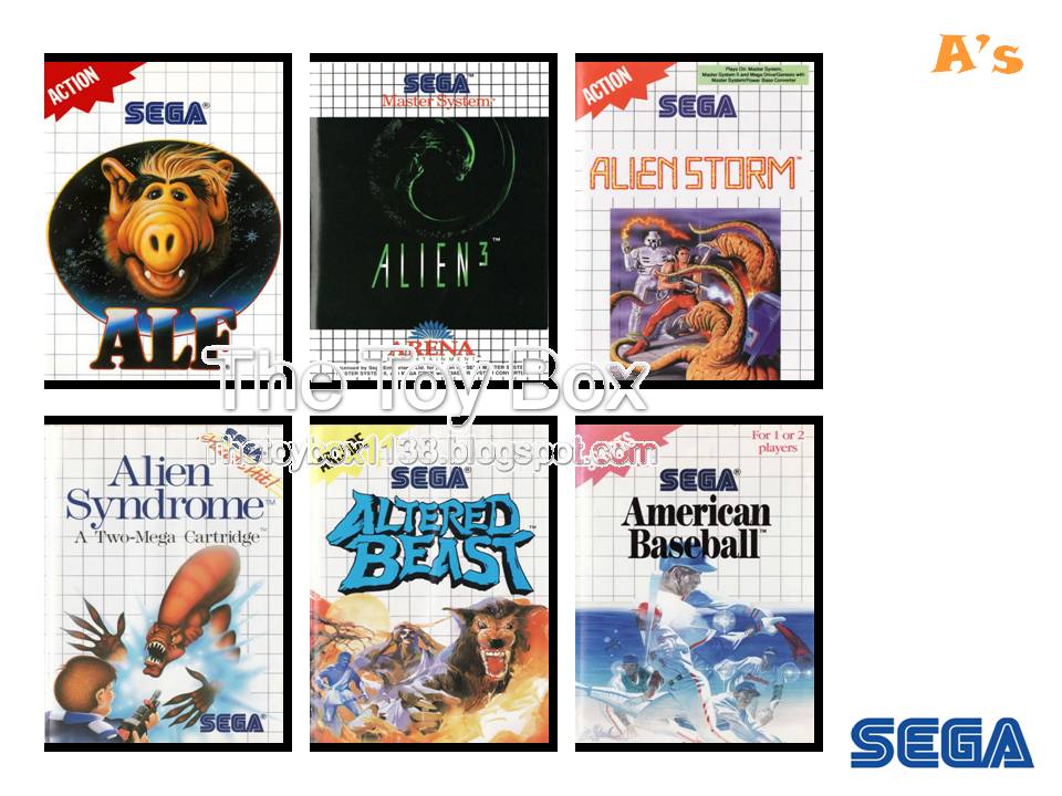 The Toy Box: Sega Master System (Sega)