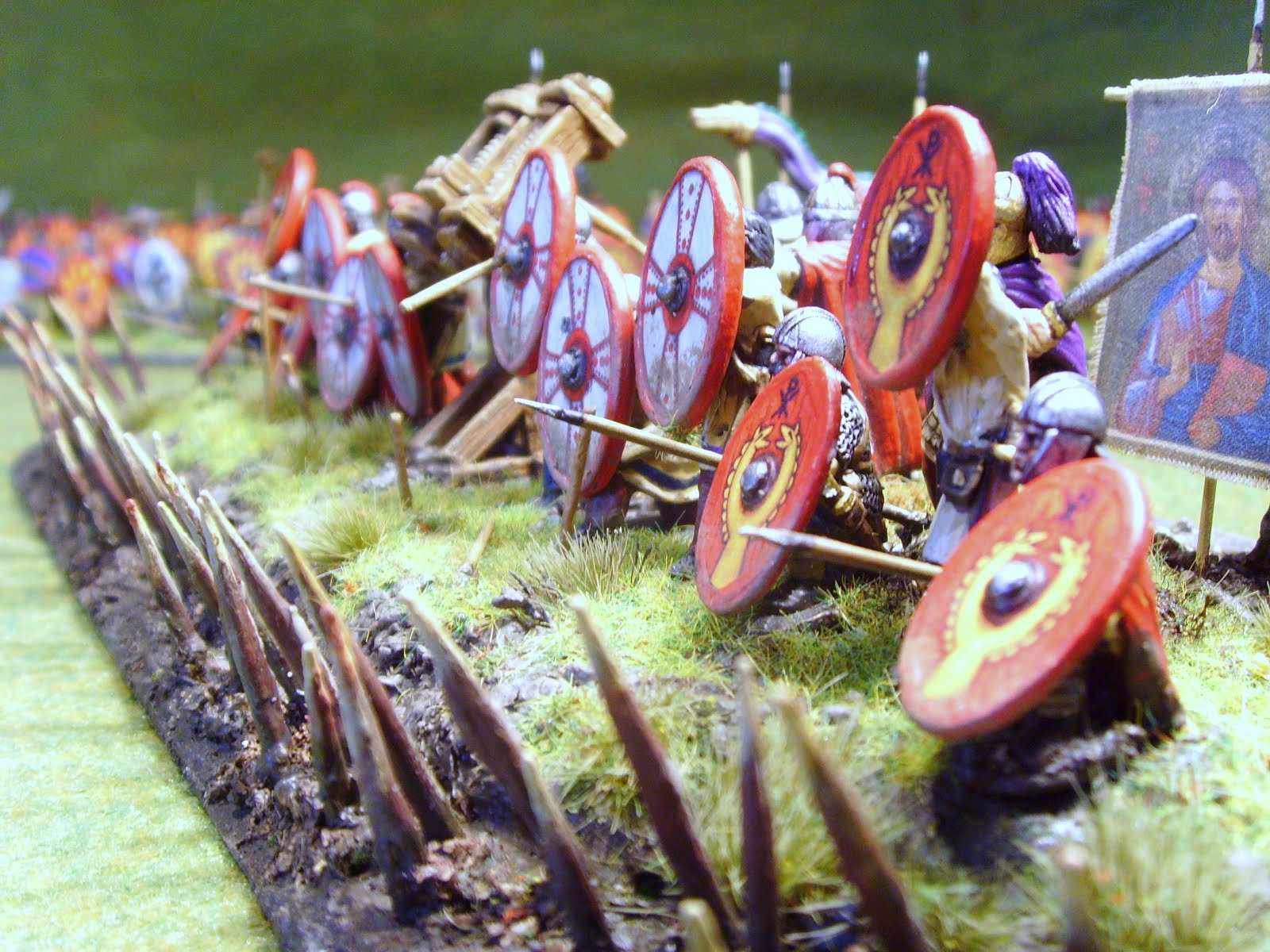 Glasgow Mini Blog: finished 28mm late roman army including camp