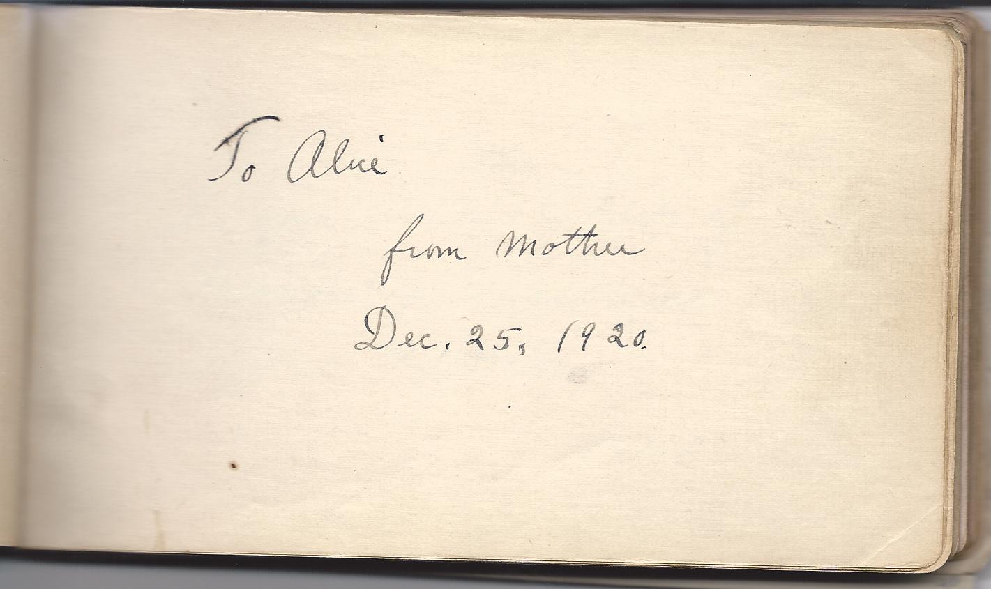 Heirlooms Reunited: 1920s Autograph Album of Alice Pell of New Bedford ...