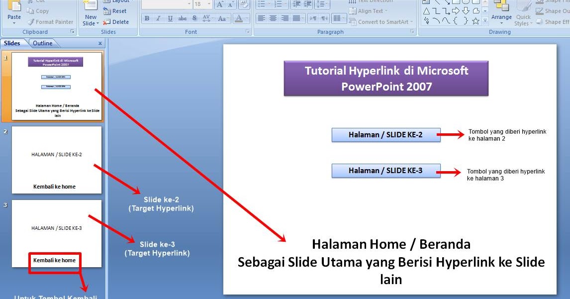 Cara Membuat Hyperlink Dalam Slide PowerPoint 2013 - Dokumen Sekolah Dasar