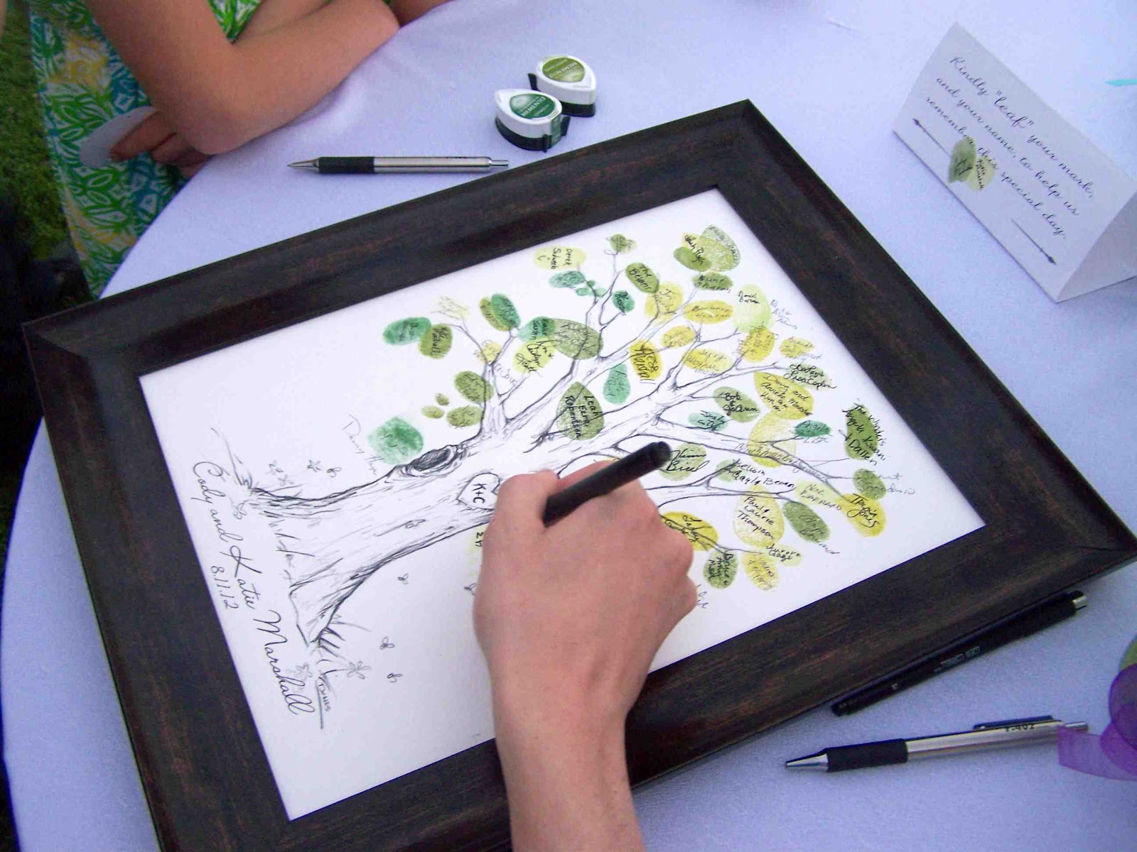 Made by Me. Shared with you.: Wedding: Thumb Print Tree