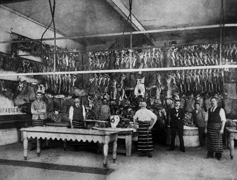 In the Days Before Fridges: Amazing Vintage Photographs Show Butcher ...