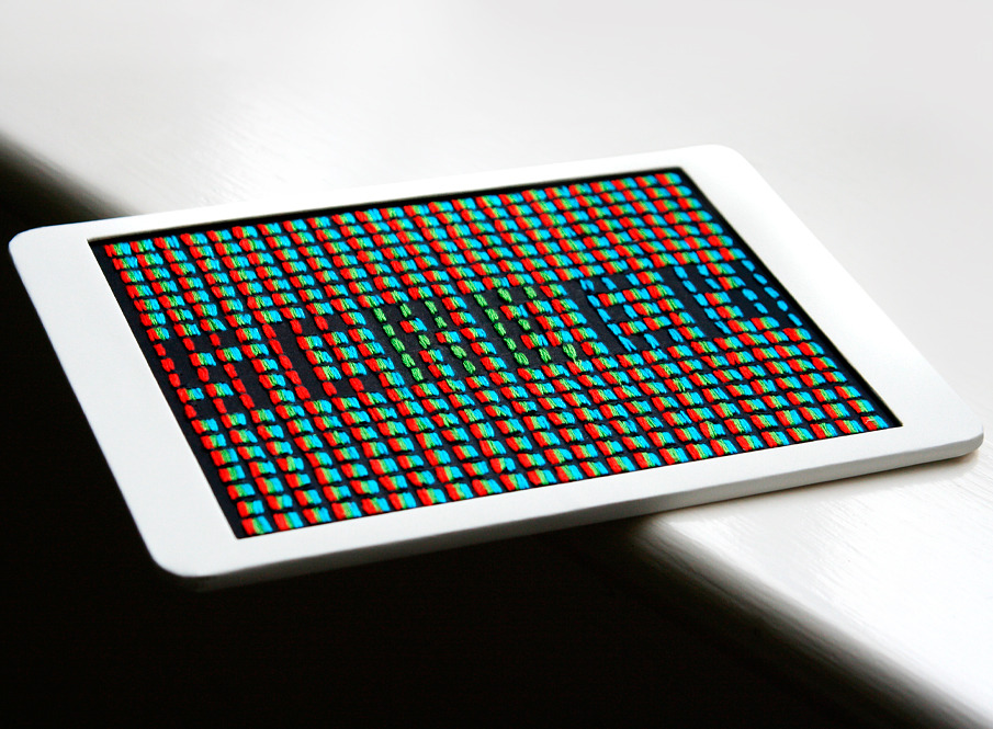 Letterology: Pixels versus Dots