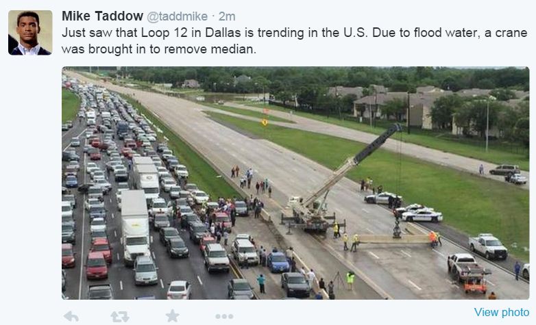 Liberally Lean From The Land Of Dairy Queen: One More Dallas Flood Photo