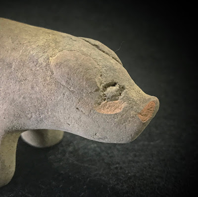 earthenware pig, Early Neolithic period, Xinglongwa Culture, 陶豬, 9.5 cm ...