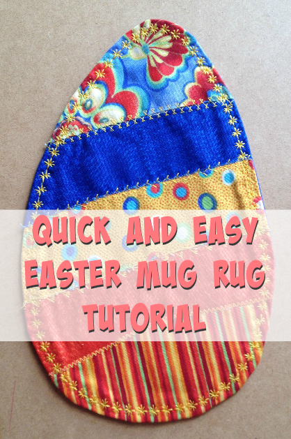 Quick and Easy Easter Mug Rug Tutorial |Sew Today, Clean Tomorrow