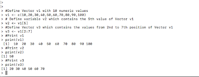 Accessing the Vector Elements in R - OindrilaSen