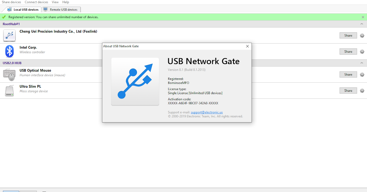 USB Network Gate Version 8.1 Full Version