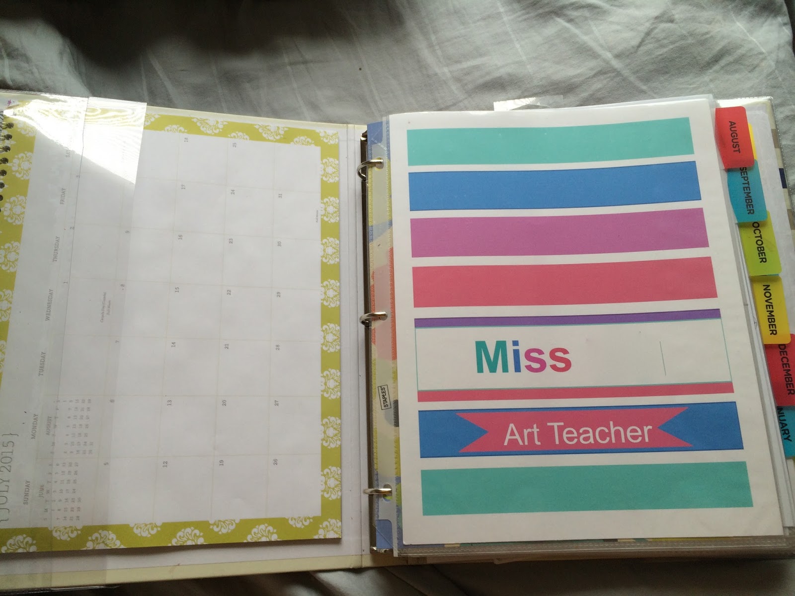 The Primary Colors: Teacher Binder
