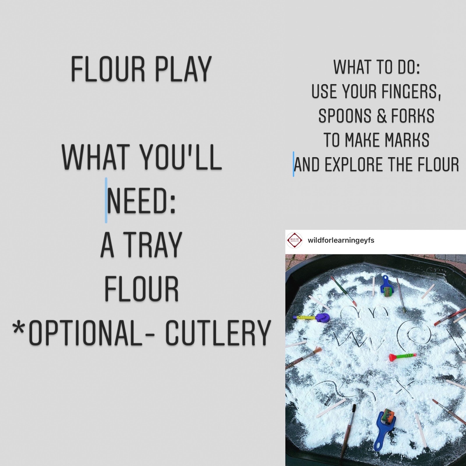 St Marys College Nursery Blackburn: Flour Play