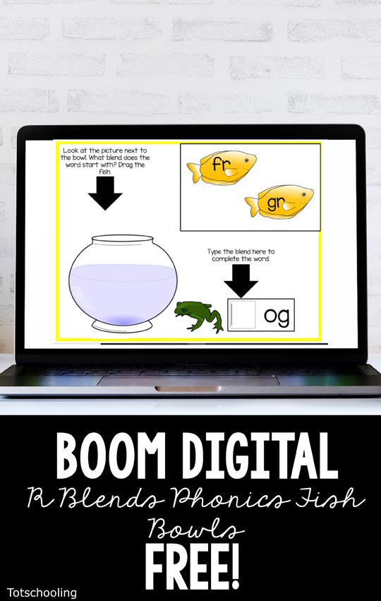 FREE BOOM Cards - Phonics R-Blends Fish Bowls | Totschooling - Toddler ...