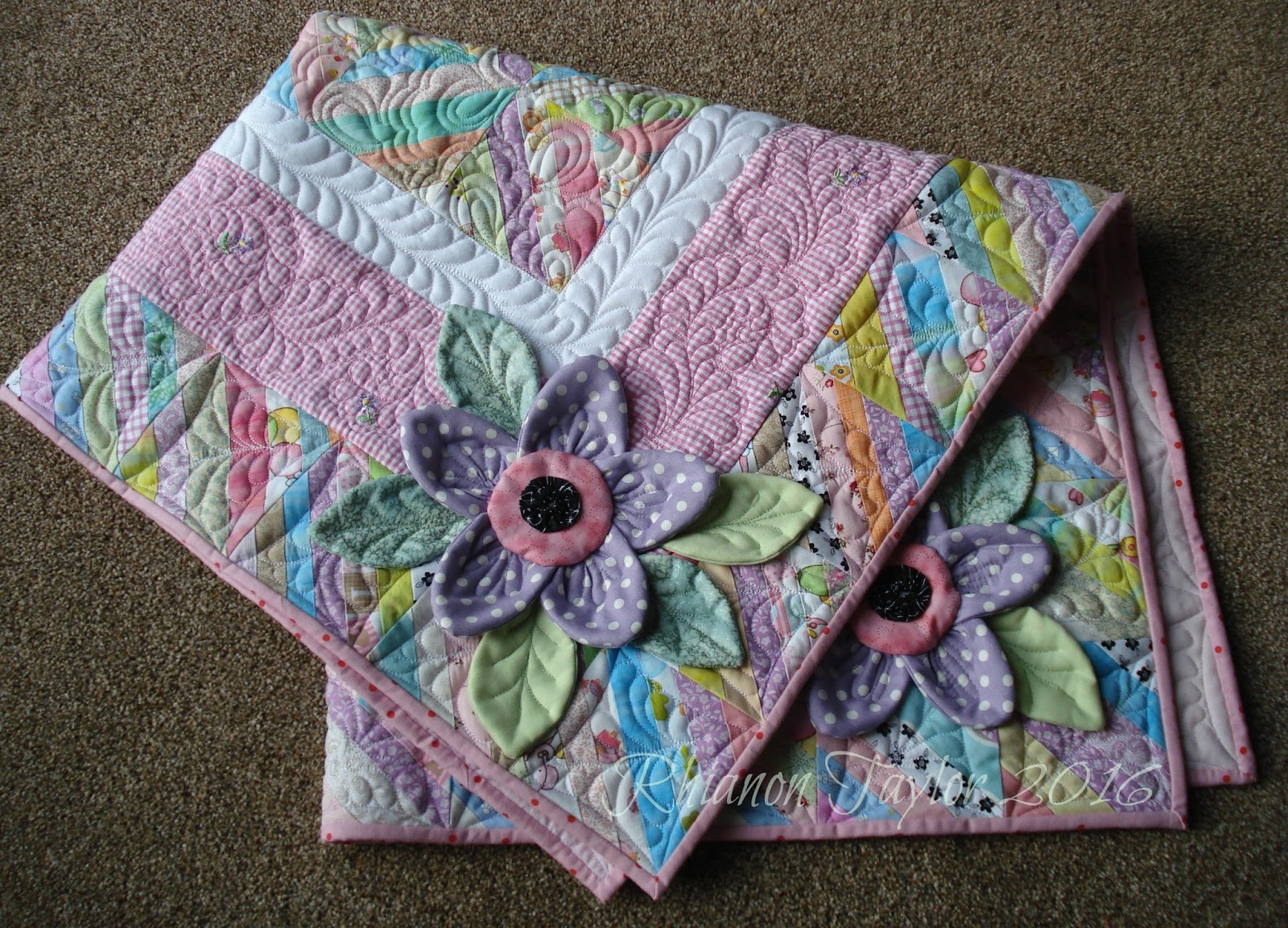 Patchwork Flower Quilt-Tutorial